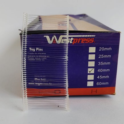 Pino Fix Pin 40 mm Westpress Caixa com 5000 unidades Aviamentos Vera Cruz